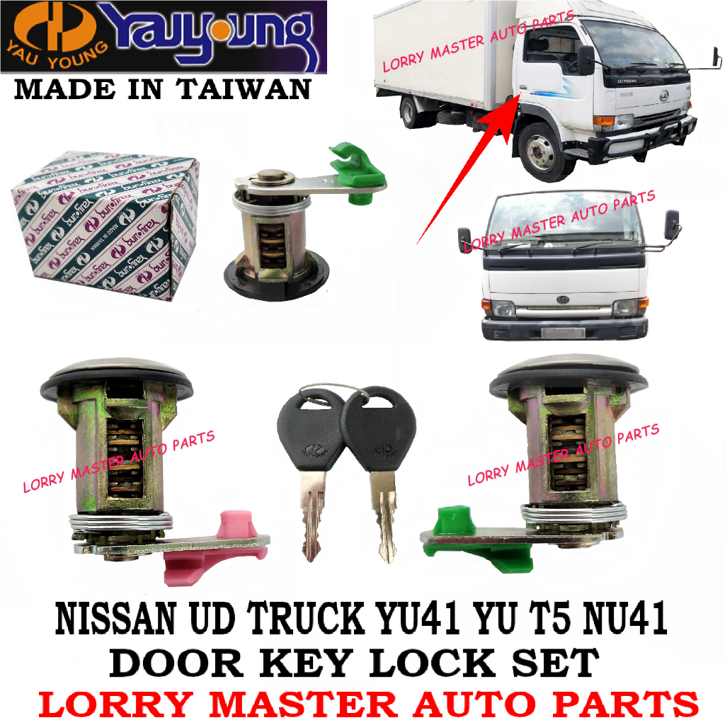 J01S01 NISSAN UD YU41 YU T5 NU41 KUNCI PINTU DOOR KEY LOCK LORRY TRUCK ...