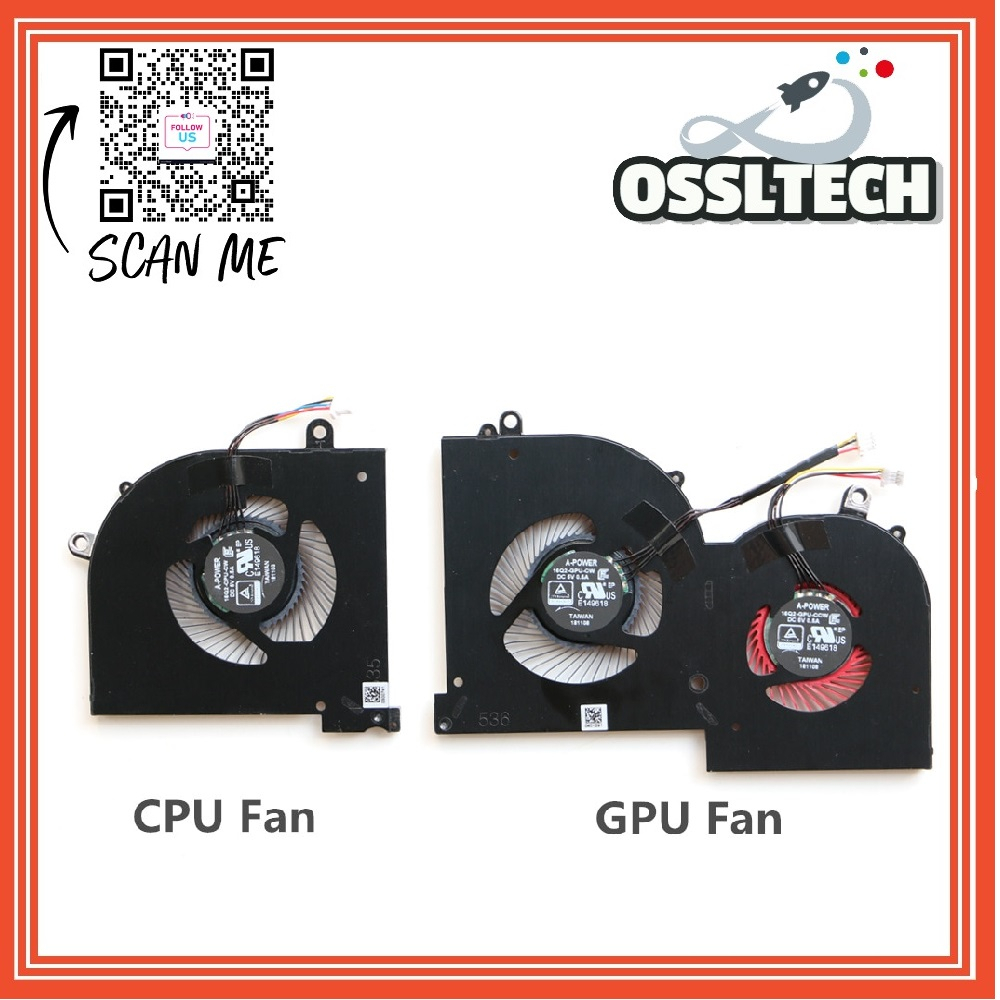 Msi GS65 GS65VR P65 MS-16Q2 MS-16Q1 MS-16Q3 MS-16Q4 Cpu Gpu Cooling Fan ...