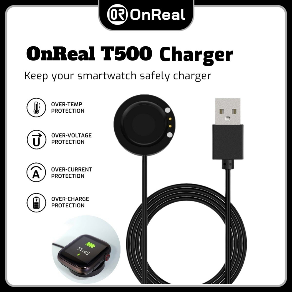 OnReal HiWatch T700s/T500+/T500+pro/T5s/X16 charger Smart Watch Charger Universal USB Charger ...
