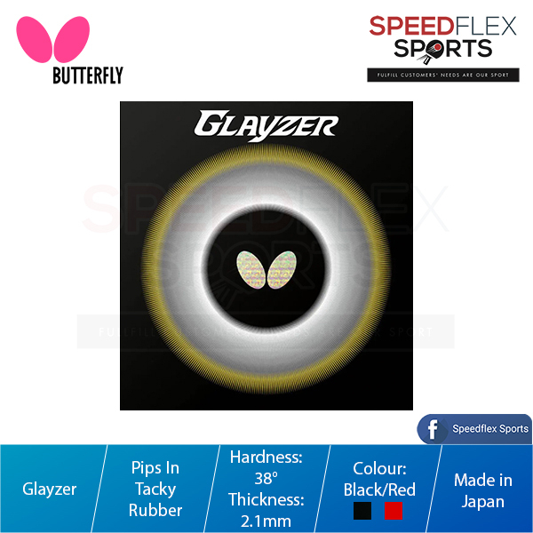 Butterfly Glayzer Table Tennis Rubber Getah Ping Pong New Product 2023 | Shopee Malaysia