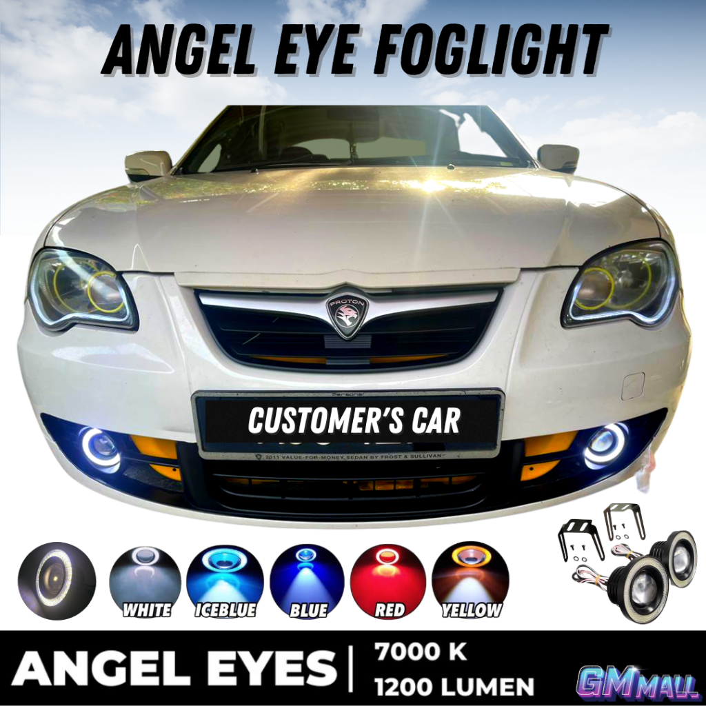 PROTON GEN2 ANGEL EYE Fog Lamp LED LIGHT Halo Ring Spotlight COB ...