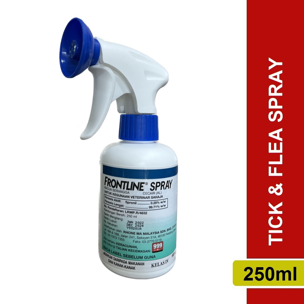 Frontline Tick & Flea Spray 250ml for cats and dogs | Shopee Malaysia