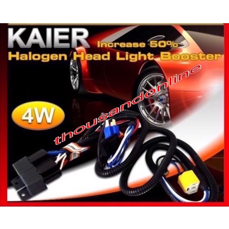 Universal H4 Kaier Wire Kit Car Headlamp Headlight Head Lamp Socket