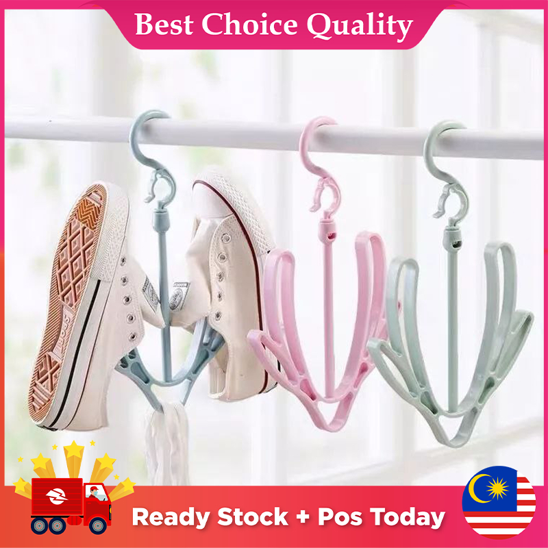 BCQ Shoe Hanger Kasut Dan Selipar Shoe Drying Rack Shoe Hanger Rack ...