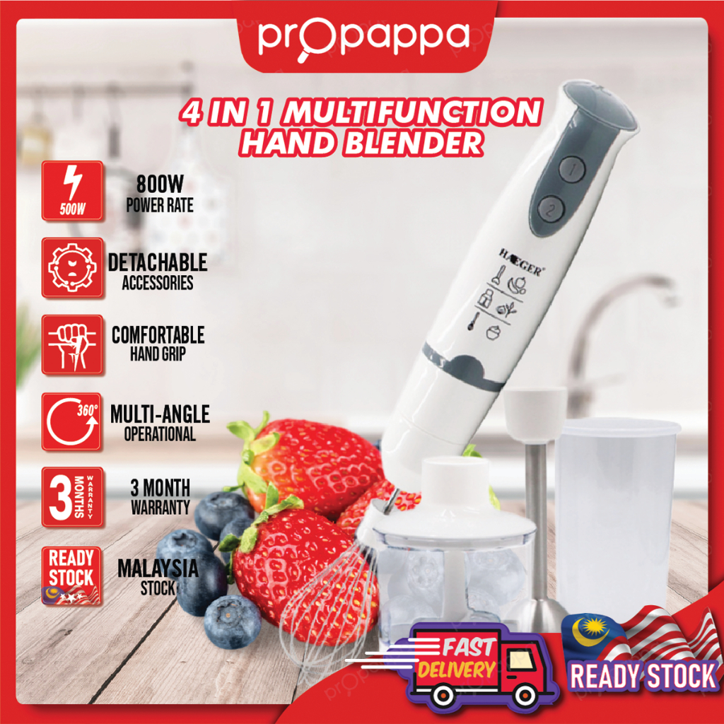 Propappa - 4IN1 Food Processor Blender Baby Food Blender Mini Blender ...