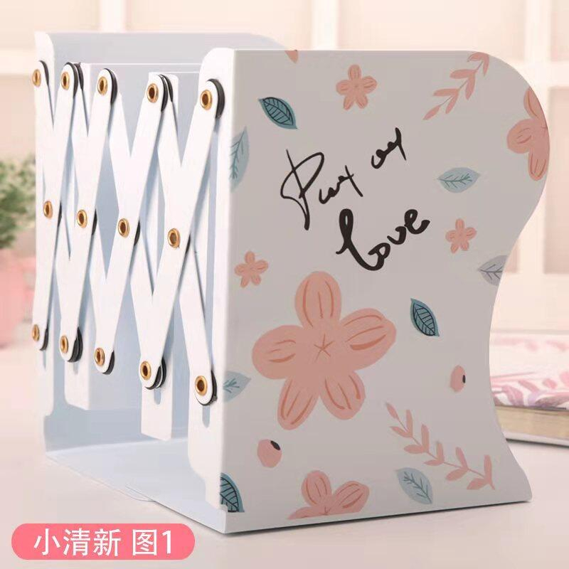 Book Stand Expandable Stainless Steel Book Holder Adjustable Bookshelf ...