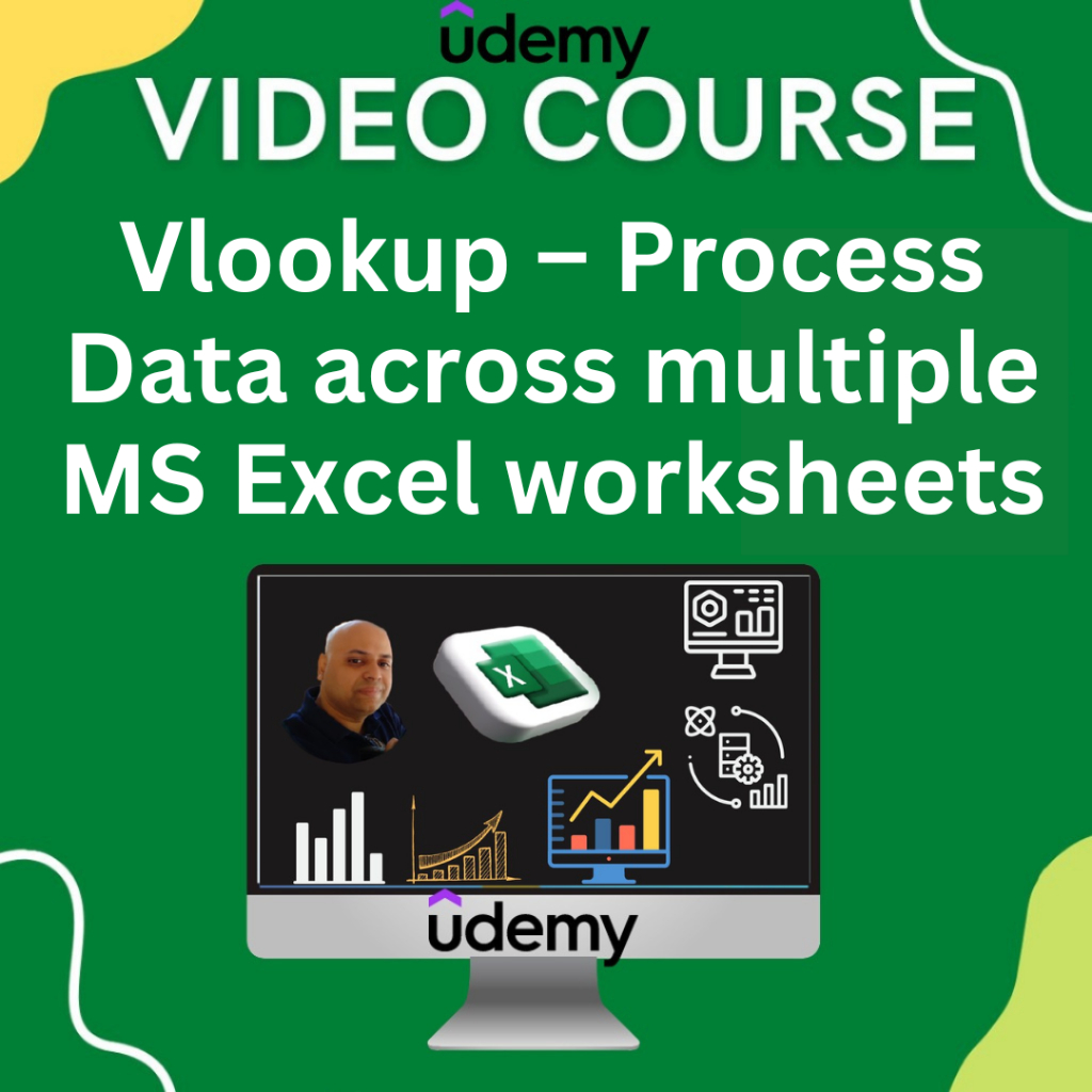 [Video Course 106] Vlookup – Process Data across multiple MS Excel ...