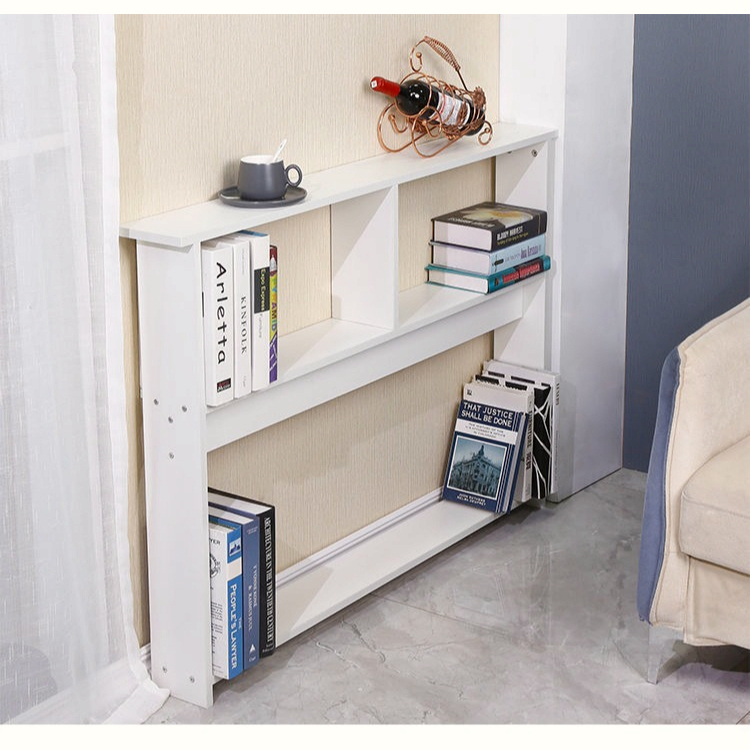 Shelf by the wall Narrow shelf at the end of the bed Slit shelf Shelf ...