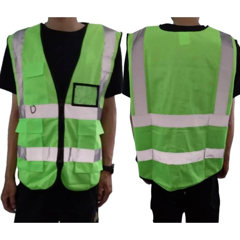 Safety Vest Security guard Reflective Vest Pockets With Zipper Vest ...
