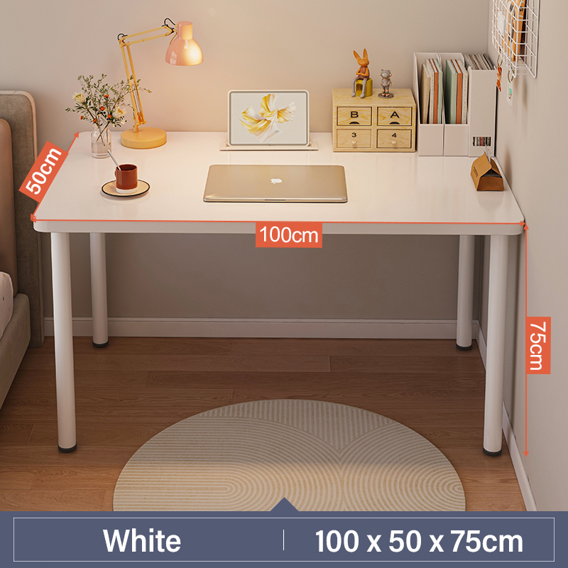 DO White Study Table Office Computer Table Workstation Writing Desk ...