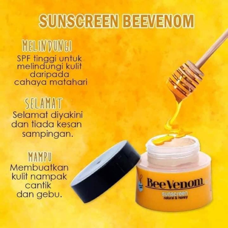 SUNSCREEN BEE VENOM ORIGINAL | Shopee Malaysia