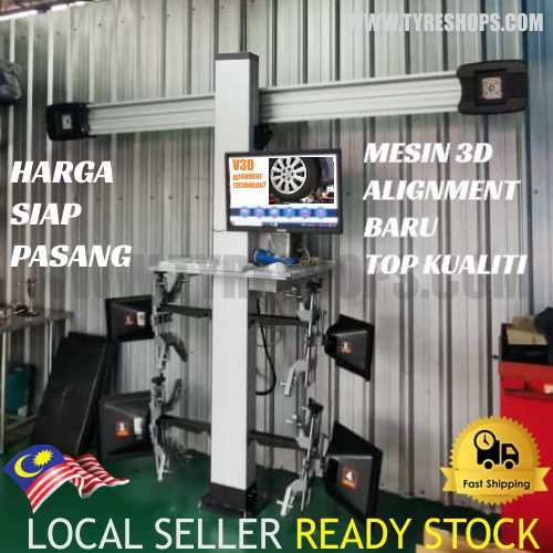 3D Wheel Alignment Machine / Wheel Aligner / NEW High Precision / Mesin ...