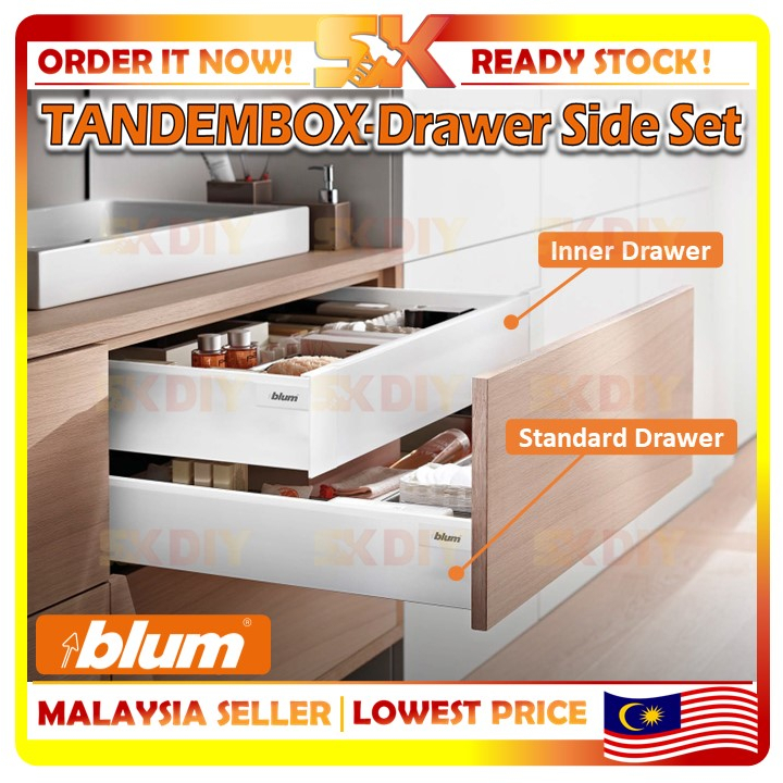 🇲🇾100% Original BLUM TANDEMBOX Standard Drawer Runner (For TBX S1, TBX S2, TBX S3, TBX S4 ...