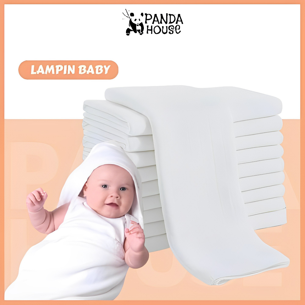 Newborn Baby Muslin White Swaddle Soft Cotton Wrap Blanket Bayi Selimut ...