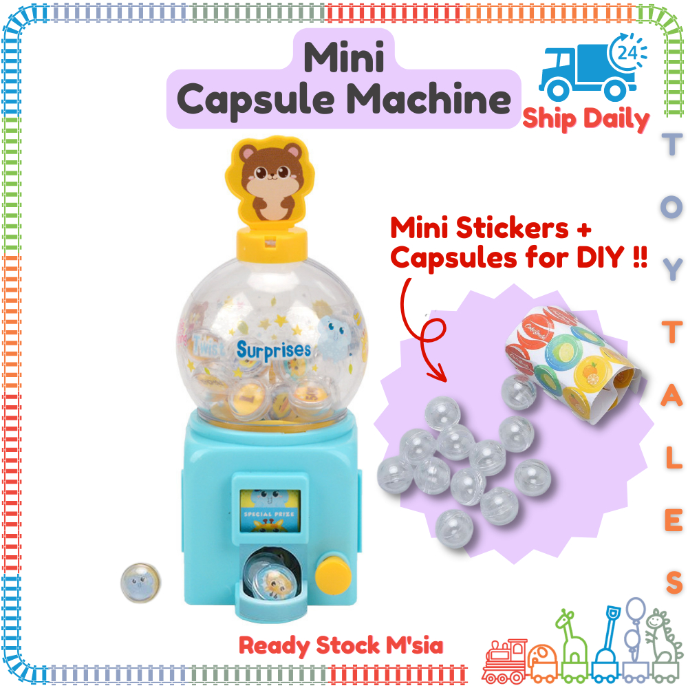 ToyTales 🍭 GUMBALL MACHINE Capsule Toy 🍭 Twist Egg Mini Gachapon Gacha ...