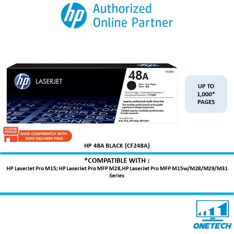 HP CF248A 48A Black Original LaserJet Toner Cartridge | Shopee Malaysia