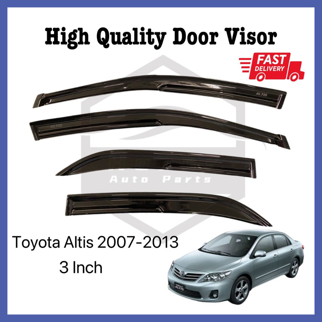 TOYOTA ALTIS 2007-2013 MUGEN DOOR VISOR 3 INCH | Shopee Malaysia