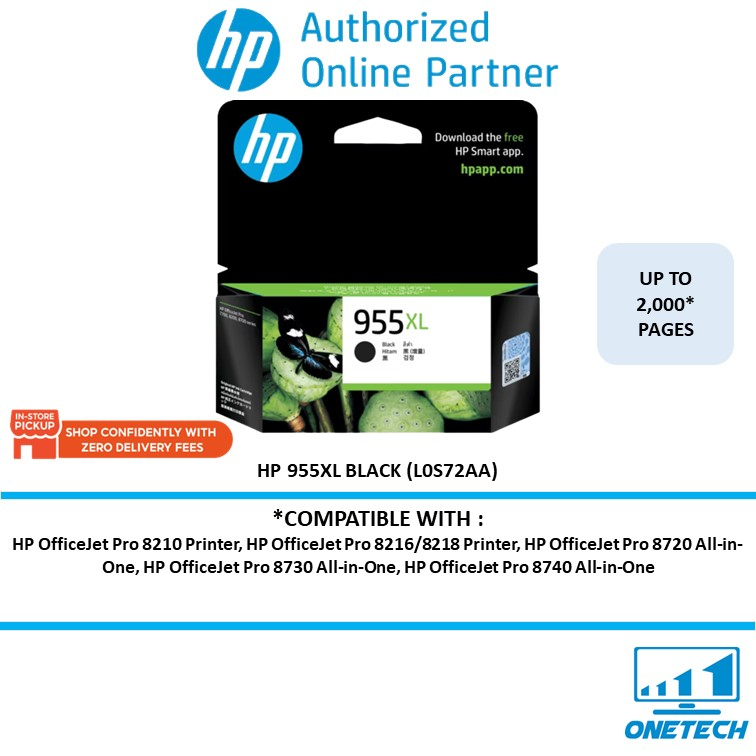 HP 955 / 955XL / 959XL Cartridge - L0S72AA L0S63AA L0S69AA L0S66AA ...