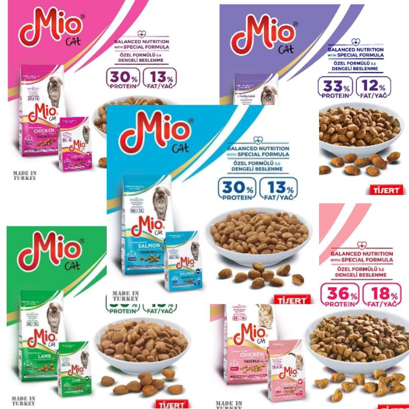 12KG-Mio Premium Cat Food(Adult/Kitten)chicken/lamb/salmon | Shopee ...