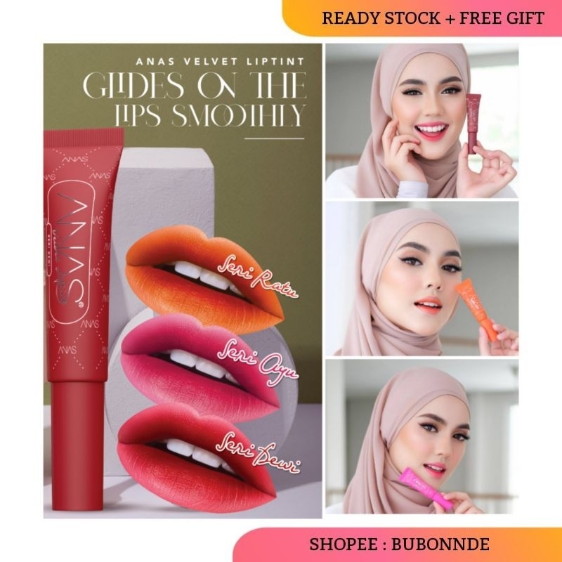 ANAS Velvet Liptint | ANASism Liptint | Liptint Cheta | Seri Ayu | Seri Dewi | Seri Ratu ...