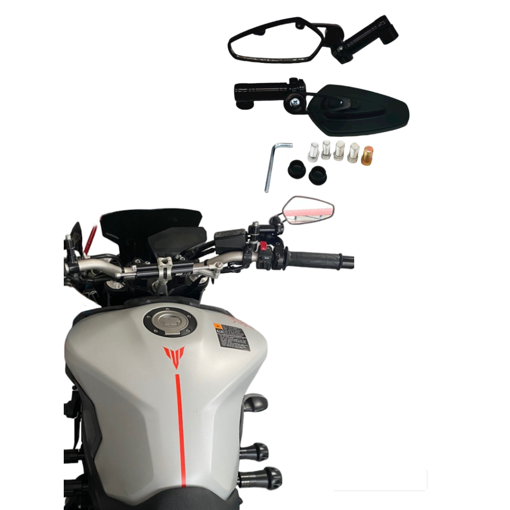 YAMAHA SIDE MIRROR MT15 MT25 Y15ZR LC135 SRL110 SRL115 Y125Z FZ150 CNC ...