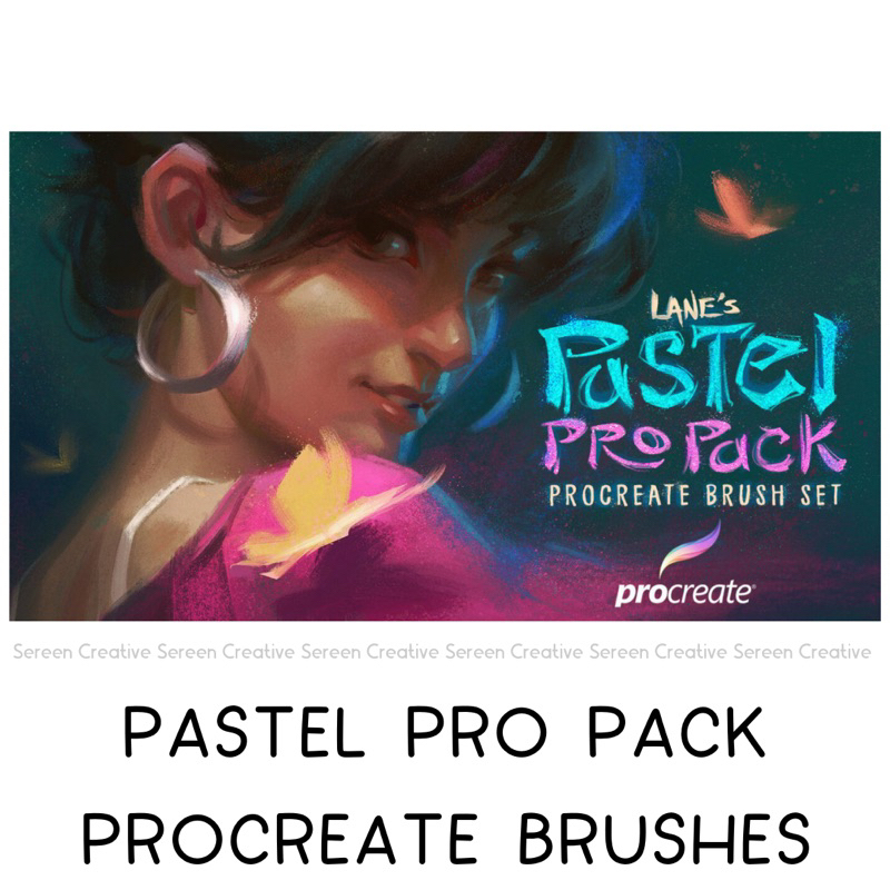 P332 The Pastel Pro Pack Procreate Brush Set By Lane.Draws | Shopee ...