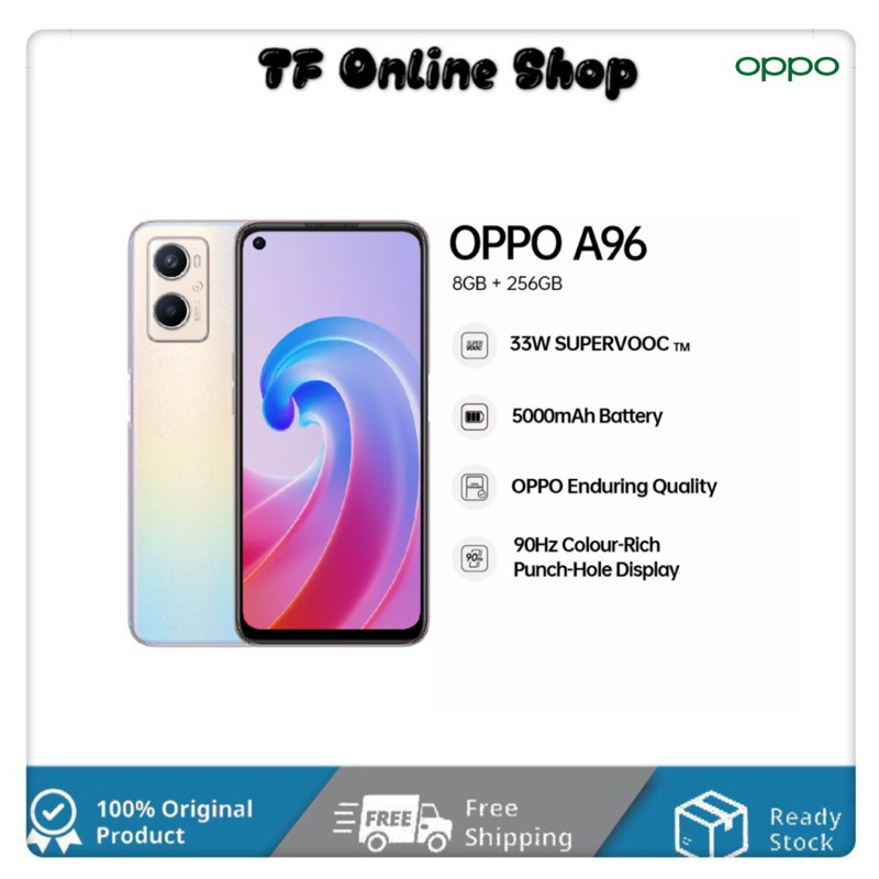 Oppo A96(8GB+256GB)100% Original Set | Shopee Malaysia