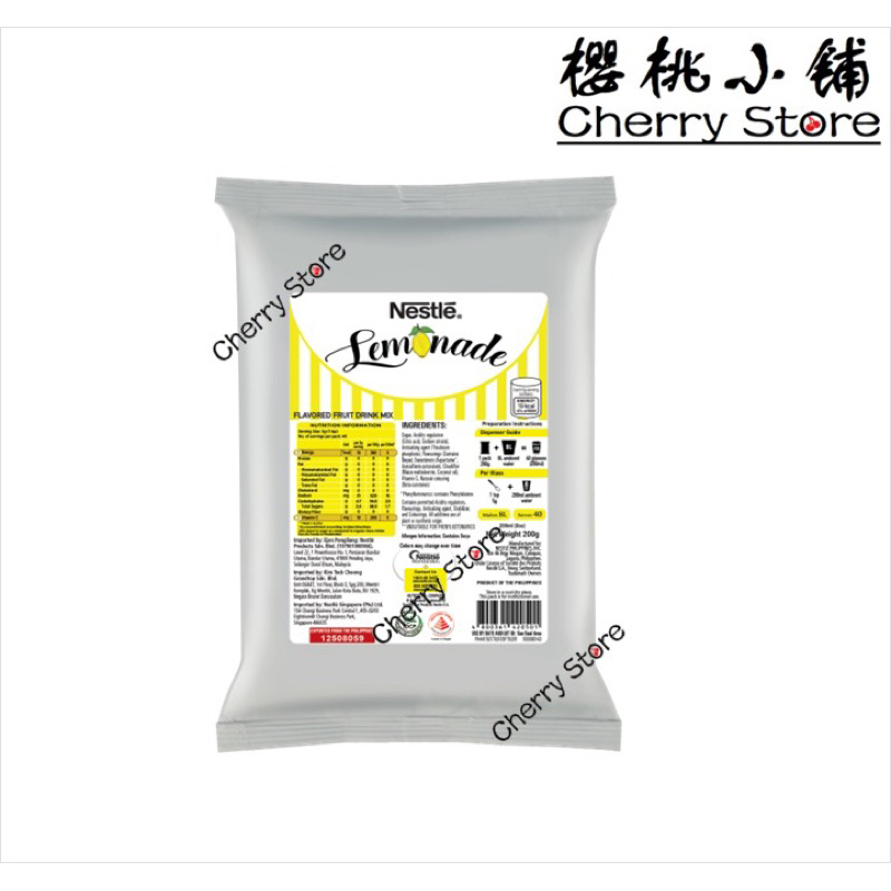 NESTLE Lemonade & Pink Lychee Lemonade 200G | Shopee Malaysia