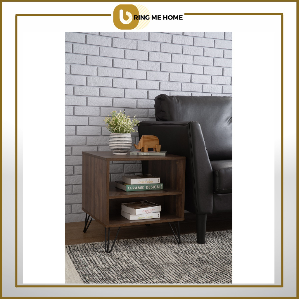 SENCE Walnut Bedside Table Side Table Living Room Table Meja Kecil Tepi ...