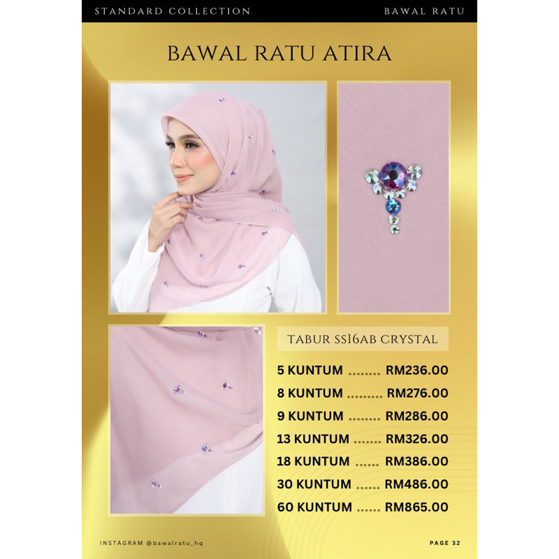 BAWAL RATU ATIRA (TABUR) | Shopee Malaysia