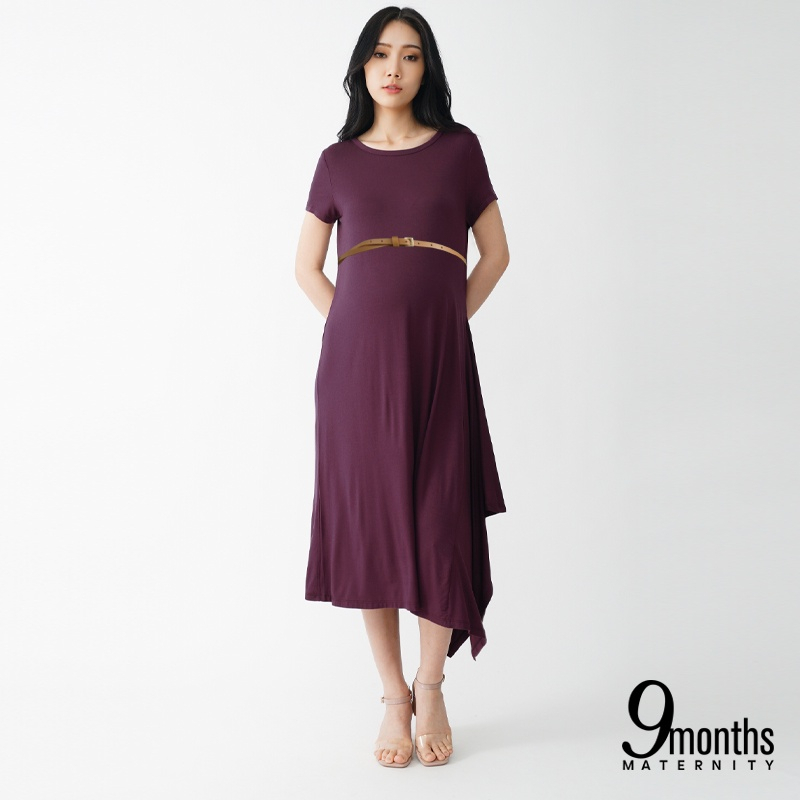 9months Maternity Asymmetric Hem Dress | Baju Ibu Mengandung | Dress ...