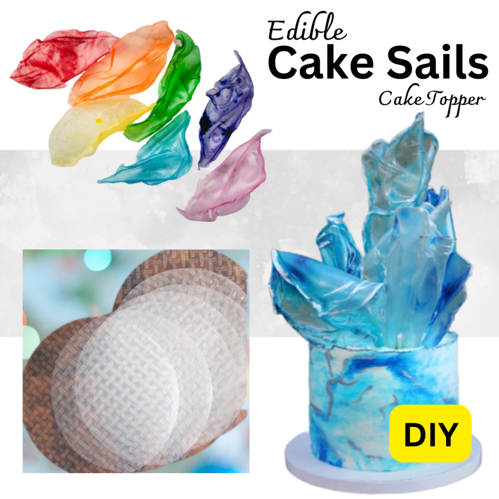 Edible Rice Paper Sails Cake Decoration, Cake Sail Cake topper | Shopee ...