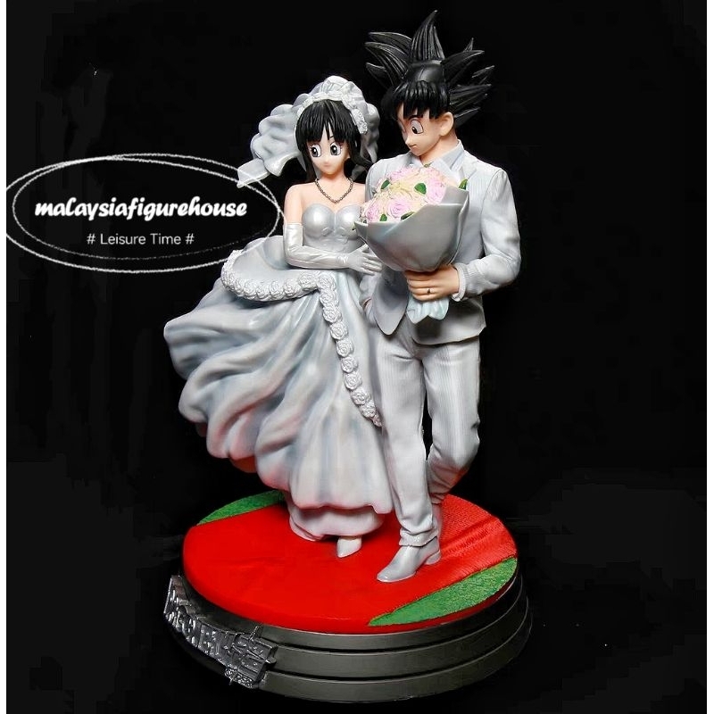 🔥READY STOCK🔥33CM DRAGON BALL Z ACE SON GOKU CHICHI MARRIED WEDDING ...