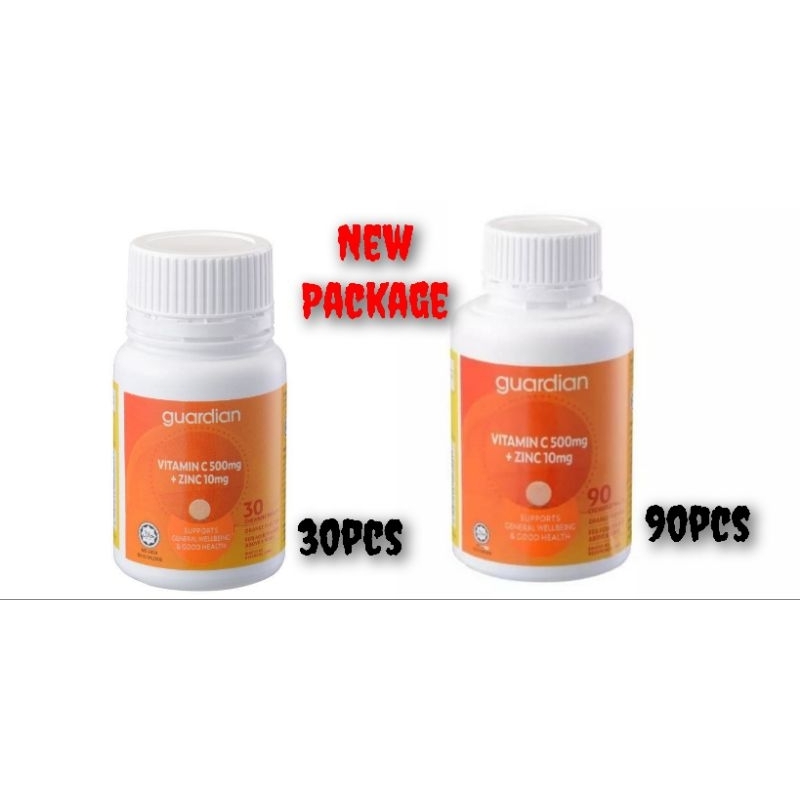 Guardian Chewable Vitamin C 500mg+zinc 10mg | Shopee Malaysia
