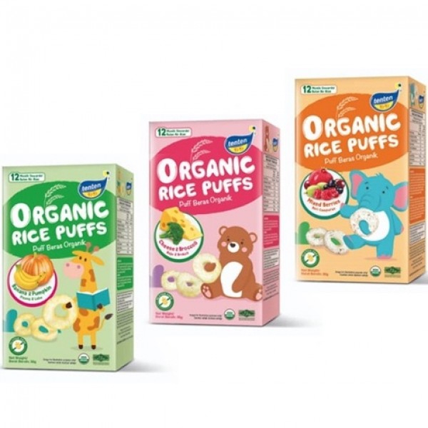 TENTEN Organic Baby Rice Puff 12m+ | Shopee Malaysia