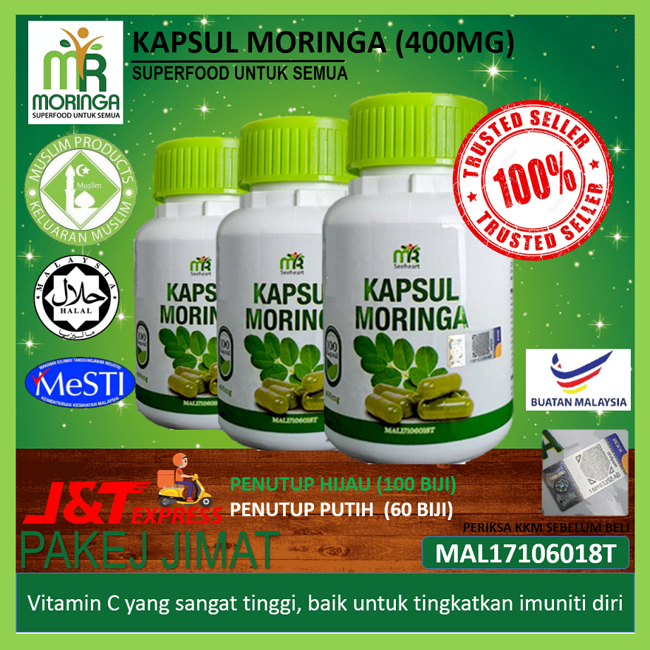 [READY STOCK] 𝗟𝗨𝗟𝗨𝗦 𝗞𝗞𝗠 MR Moringa Kapsul Moringa | Moringa Oleifera ...