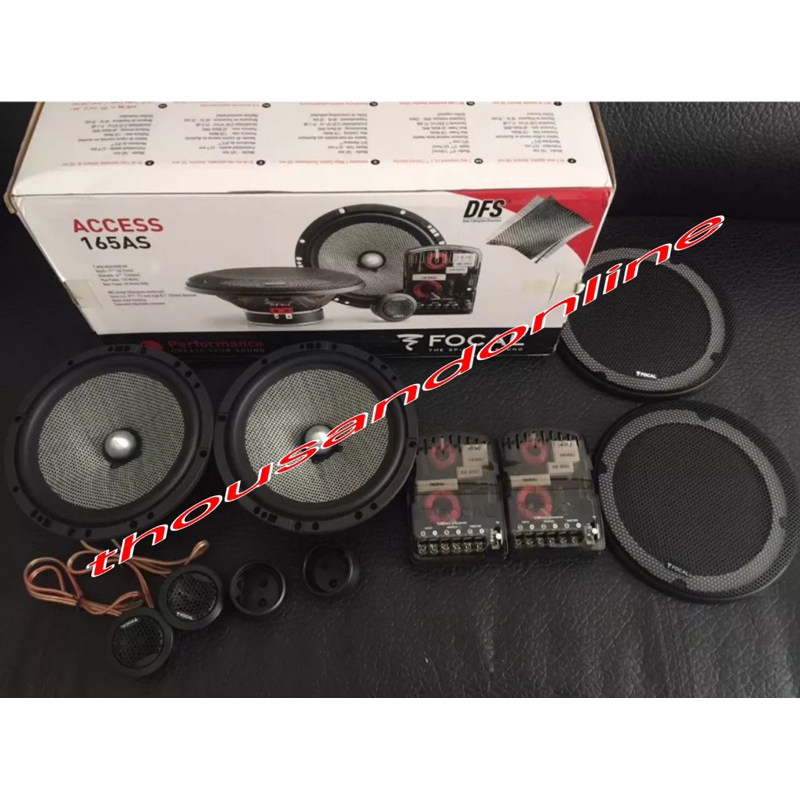 FOCAL 165 AS 2-WAY COMPONENT SPEAKERS ACCESSORIES FOCAL 165AS SPEAKER CAR AUDIO 2-WAY COMPONENT ...