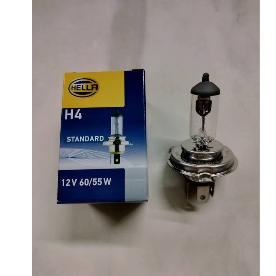 Genuine Hella H4 12V 60/55W Germany Halogen Bulb P43 | Shopee Malaysia