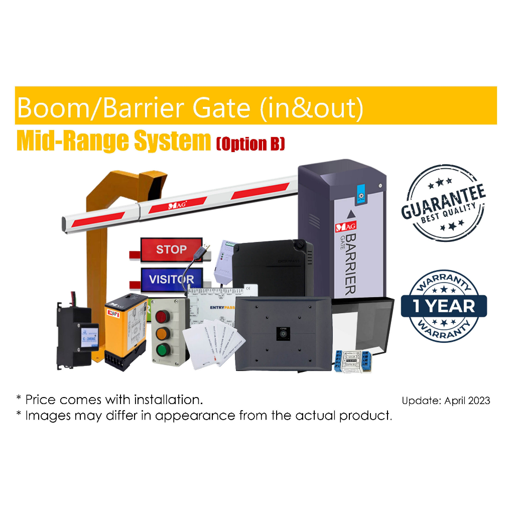 Boom/Barrier Gate (1in&1out) Mid-Range System | Shopee Malaysia