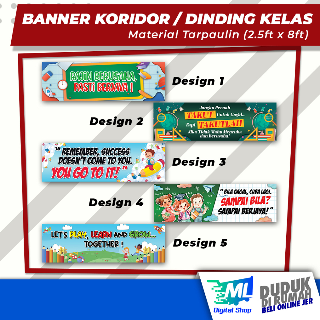 Banner Koridor / Dinding Kelas dan Sekolah | Shopee Malaysia