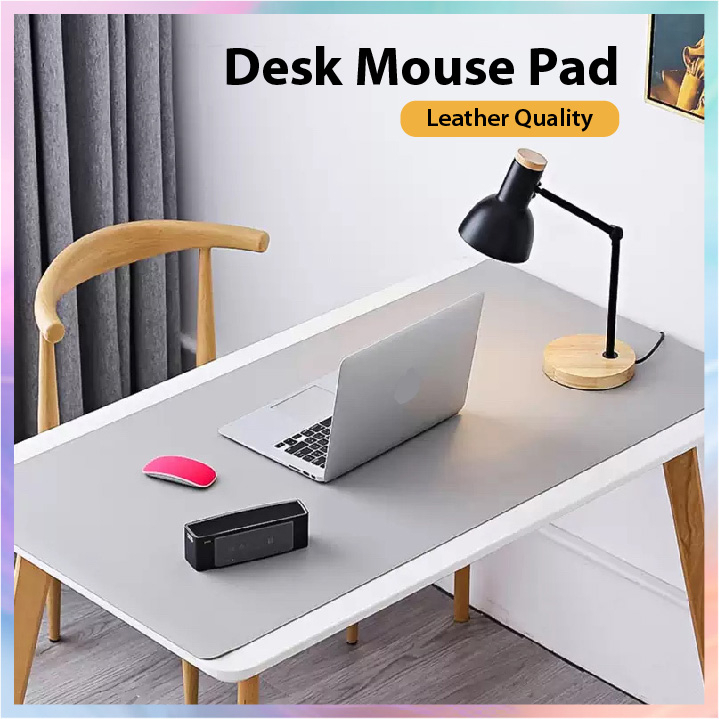 Large Leather Mousepad Keyboard Mat Leather Waterproof Table Mat Desk ...