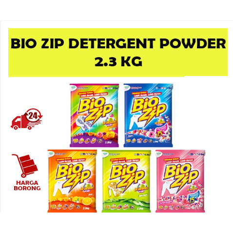 Bio Zip Detergent Powder/Sabun Serbuk Pencuci Baju [2.3KG] - Colour ...