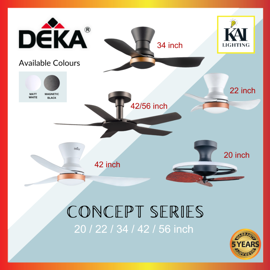 🔥NEW🔥DEKA CONCEPT Fan 5 Blades DC Baby Fan | DEKA Concept MINI 3 Blades ...
