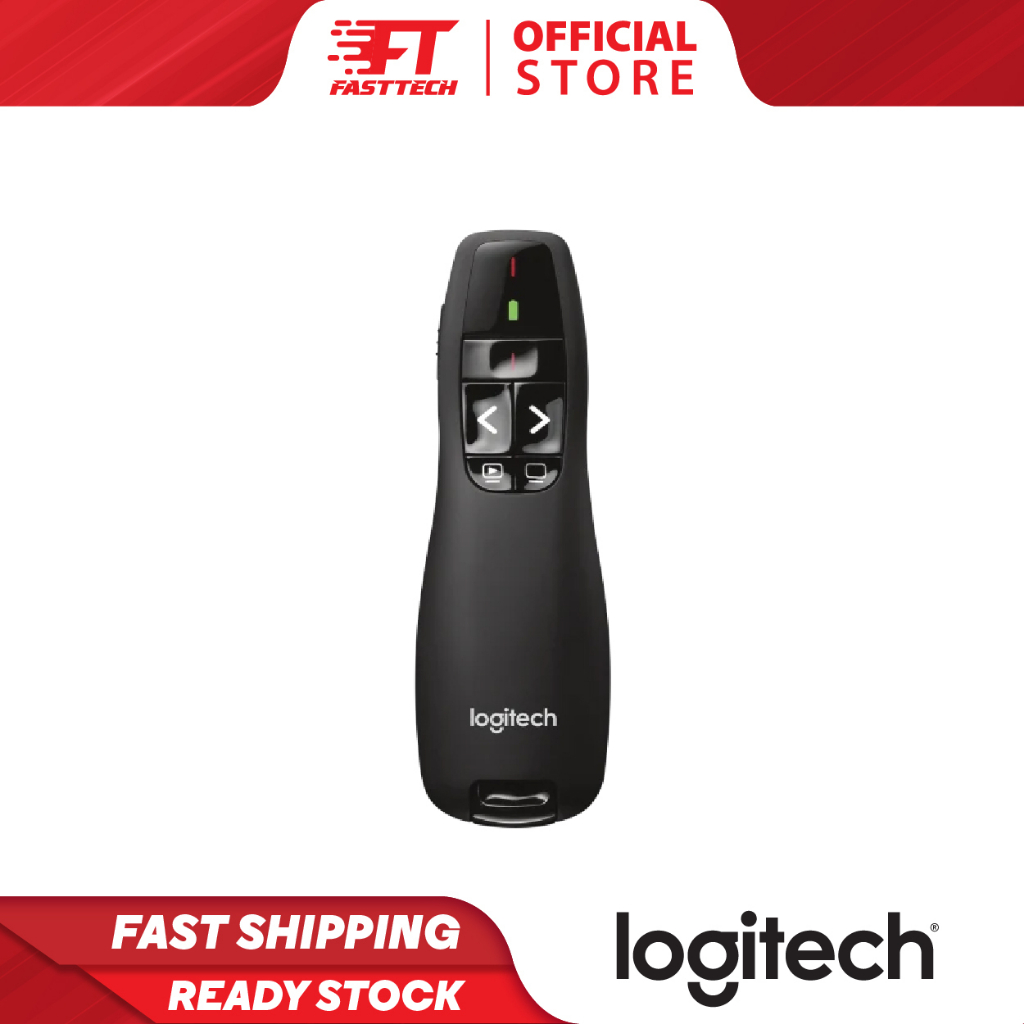 [Genuine] LOGITECH R400 Laser Presentation Remote with Red Laser ...