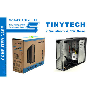 TINYTECH SLIM MICRO & ITX CASE S616 MINI CASING W/POWER SUPPLY USB 3.0 ...