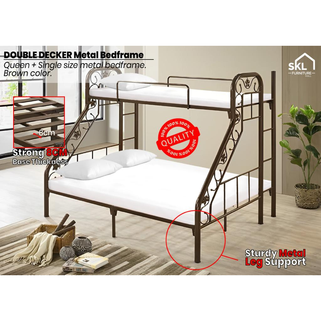[READY STOCK] Metal Bunk Bed / Double Decker Bed Frame / Katil Dua ...