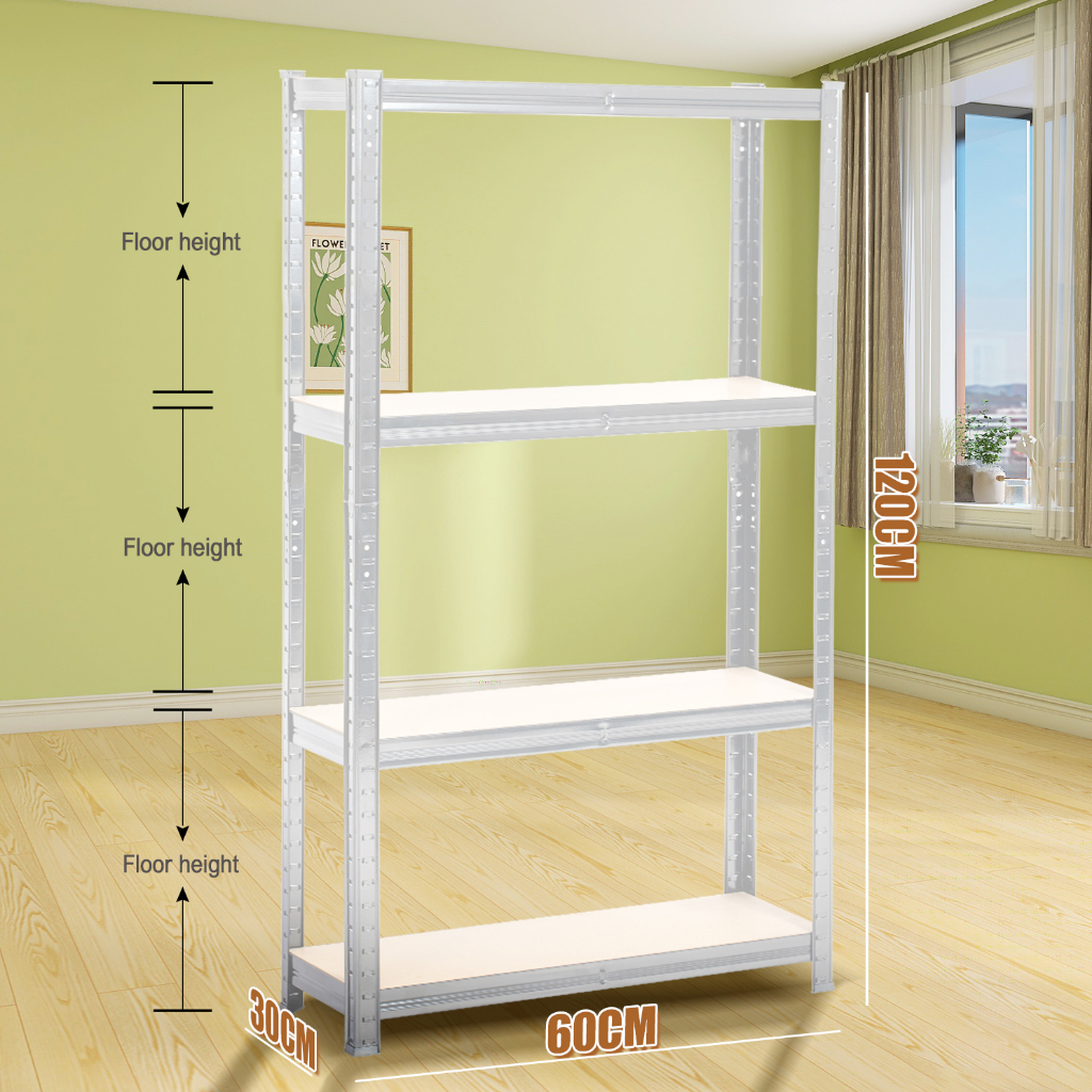 Adjustable 4/5 Layer Boltless Rack Shelf Rack Storage Rack Home kitchen ...
