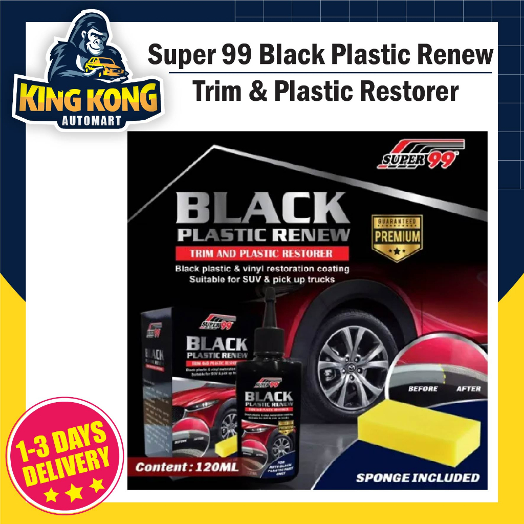 Super 99 Black Plastic Renew Trim & Plastic Restorer Black Plastic ...