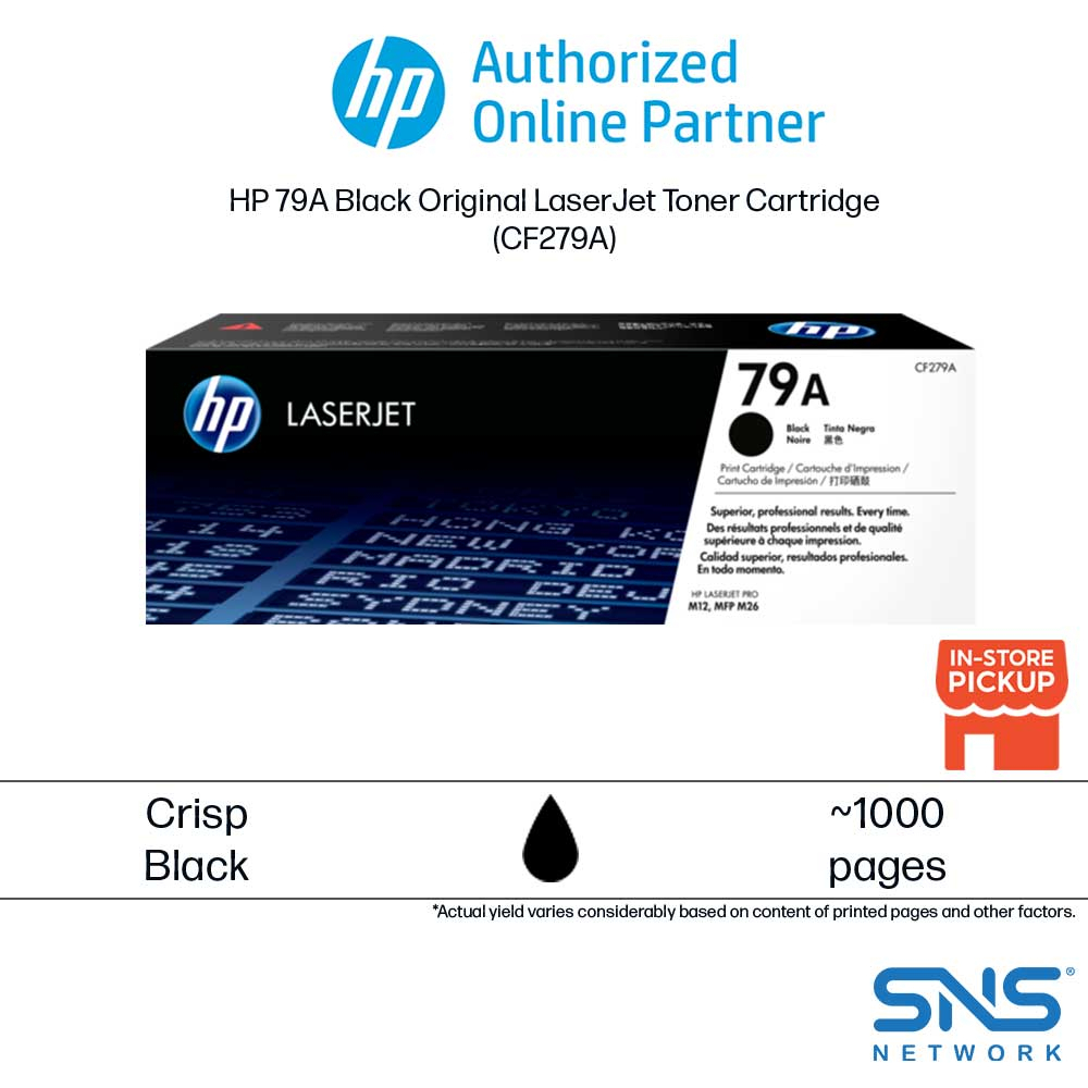 HP 79A Black Original LaserJet Toner Cartridge CF279A - Compatible with ...