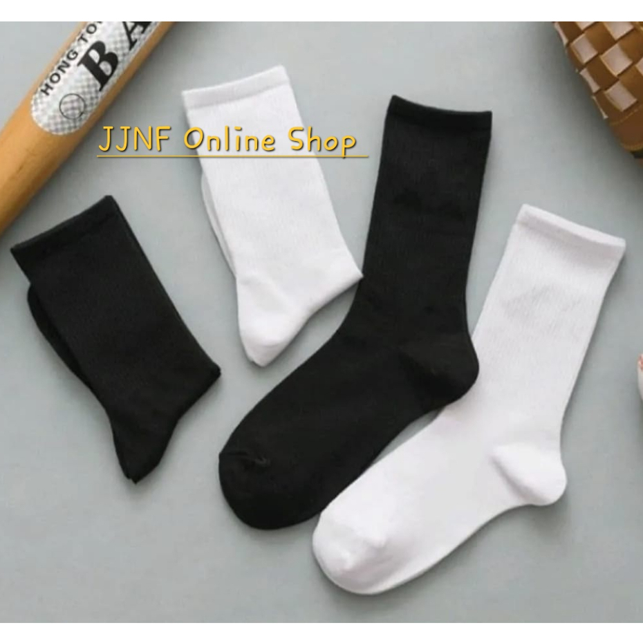 (3 PAIRS)PUTIH HITAM Stokin Kerja Panjang Tebal WHITE BLACK Men Work ...